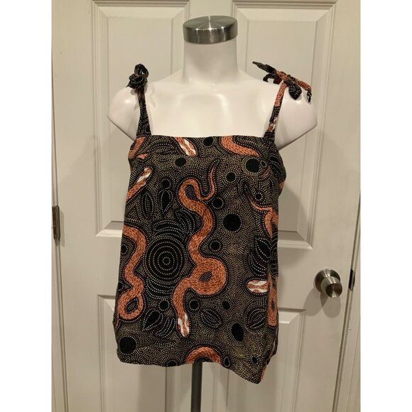 Corey Lynn Calter | Tops | Corey Lynn Calter Black Polka Dot Snake ...